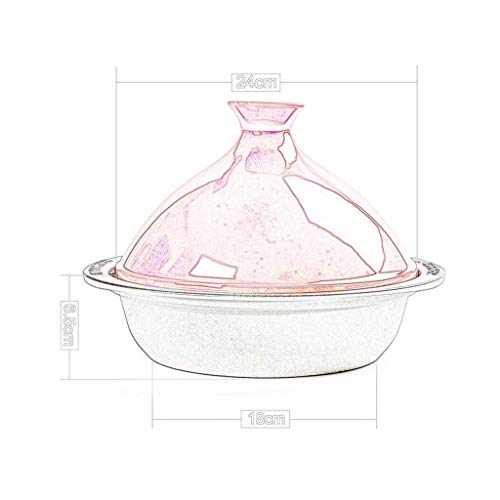 JAHH Chef's Classic Enameled Cast Iron Round Covered Casserole, Red Wok,Soup Pot,Frying Pan (Color : white-Dinosaur Doodle4)