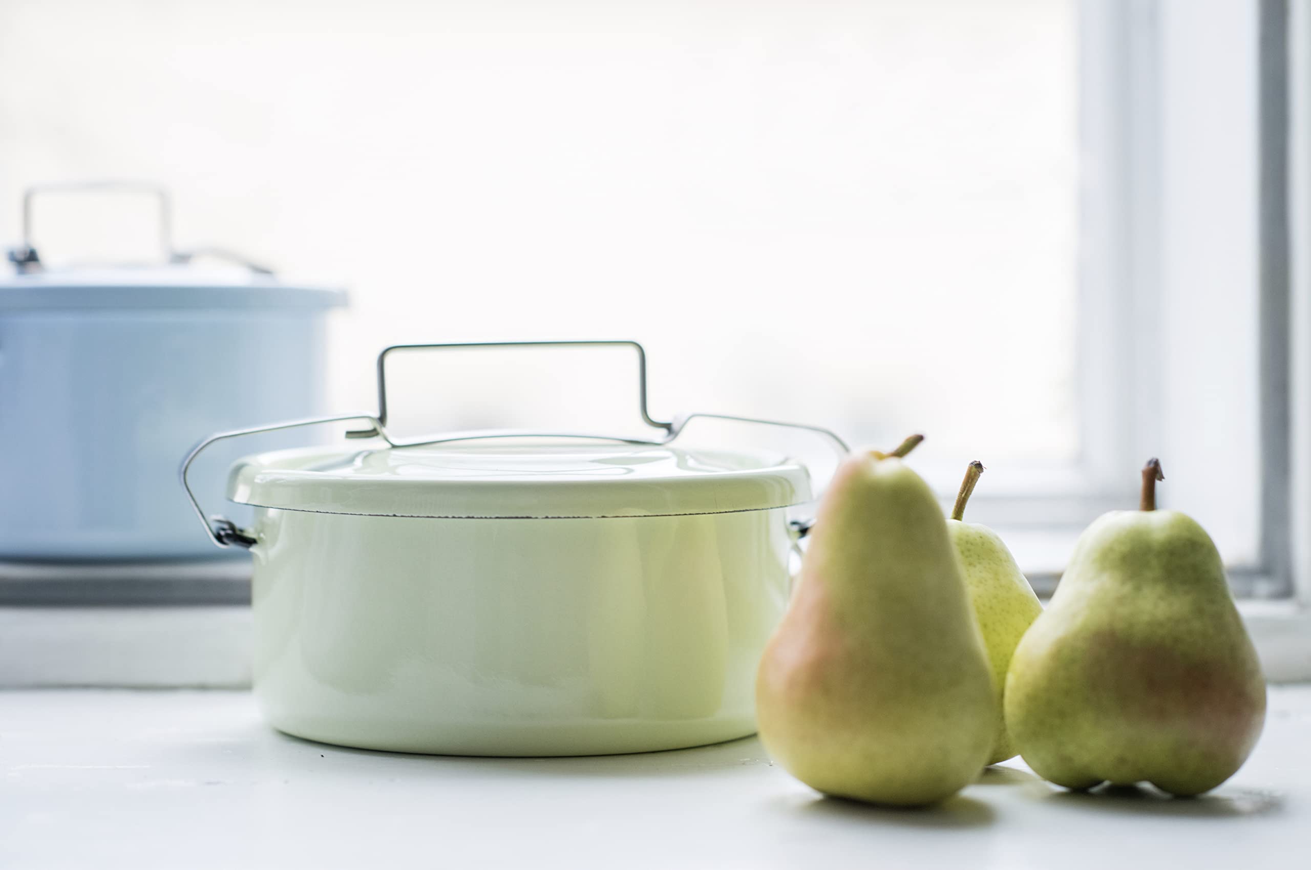 Riess 0315-006 Classic-Household Articles Colour/Pastel Food Pot Round, Diameter-14 cm Nile Green