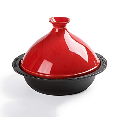 JAHH Chef's Classic Enameled Cast Iron Round Covered Casserole, Red Wokļ¼Soup Potļ¼Frying Pan (Color : white-Dinosaur Doodle4)