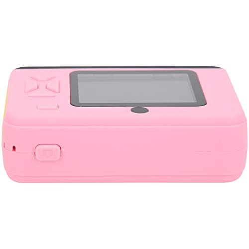 Tgoon Children Video Camera, IPS Screen 2.0in Cute Look Children Camera Anti‑Drop with Large Capacity Battery for Home(Pink)