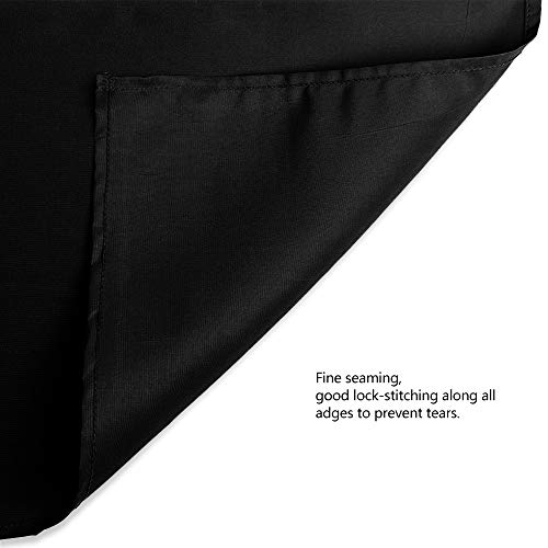 Hemmotop Black Backdrop Background 10 x 20ft Black Backdrop Screen for Photography Black Photo Backdrop Cloth for Photo Video Studio and Televison