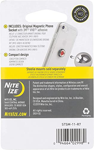 Nite Ize Original Steelie Magnetic Phone Socket - Additional Magnet for Steelie Phone Mounting Systems