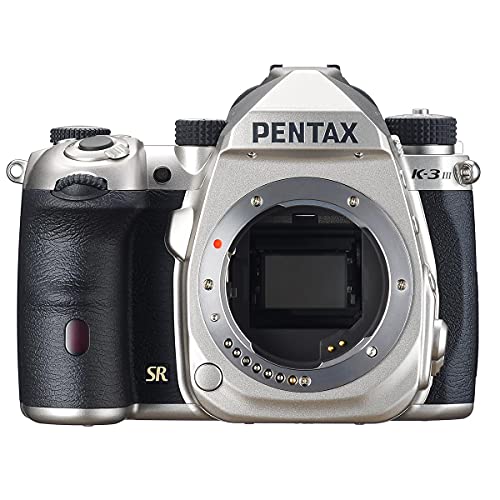 Pentax K-3 Mark III APS-C-Format DSLR Camera Body, Silver with Pentax D-BG8 Battery Grip, Black