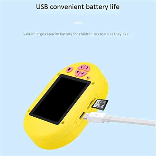 LKYBOA Kids Camera Toys for 3-12 Year Old, Children's Digital Camera Games Camera Video with Protective Bag for Children Birthday Gift (Color : A)
