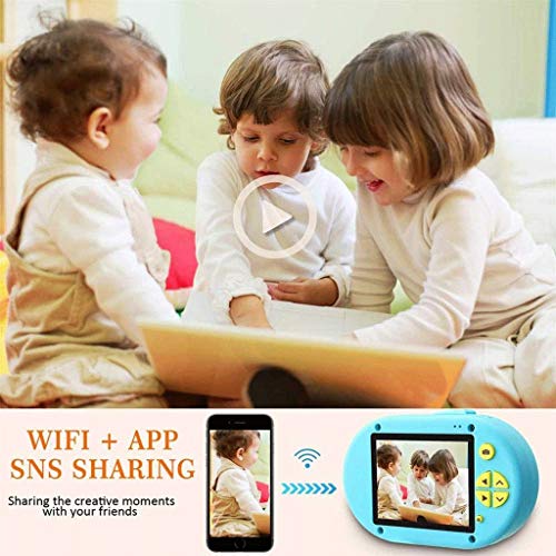 LKYBOA Kids Camera Toys for 3-12 Year Old, Children's Digital Camera Games Camera Video with Protective Bag for Children Birthday Gift (Color : A)