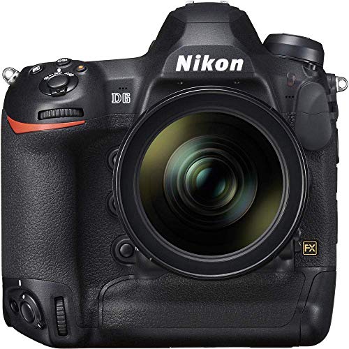 Nikon D6 DSLR Camera (Body Only) (1624) + 120GB XQD Card + 2 x EN-EL18C Battery + Case + Corel Photo Software + Light + HDMI Cable + Cleaning Set + Flex Tripod + More (International Model) (Renewed)
