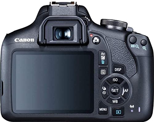Canon EOS 2000D (Rebel T7) DSLR Camera with EF-S 18-55mm f/3.5-5.6 DC III Lens 3 Lens Kit Bundled with Complete Photo Bundle + 64GB Card + Extra Battery + 3PC Filter Kit + More (Renewed)