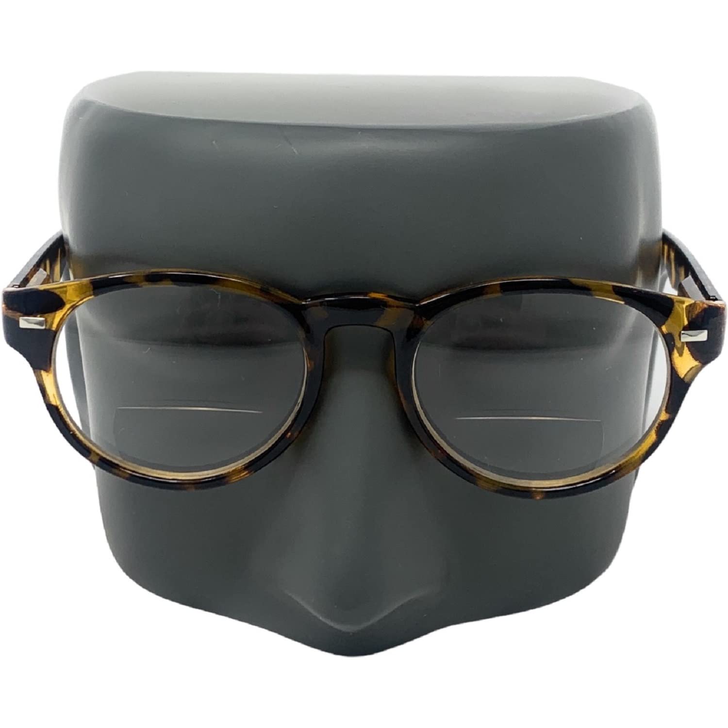 Incredible Bargains The Prepster, Classic Round Style Bifocal Reading Glasses + 2.25 Tortoise