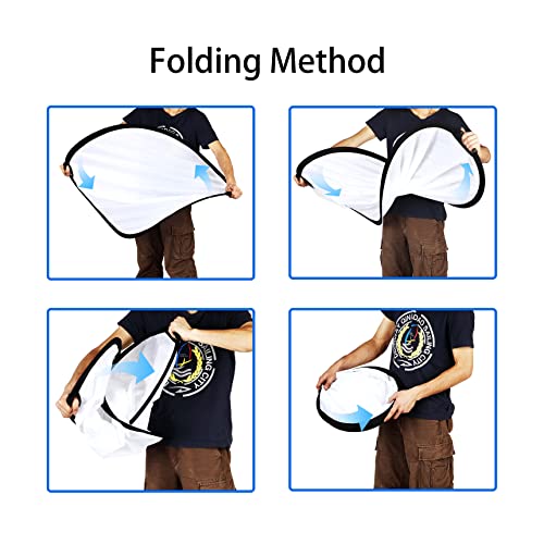 Selens 43 Inch (110cm) Photography Reflector, Collapsible Light Reflector with Carrying Case, 5 in 1 Reflector for Photography Photo Studio Lighting -Translucent, Silver, Gold, White and Black