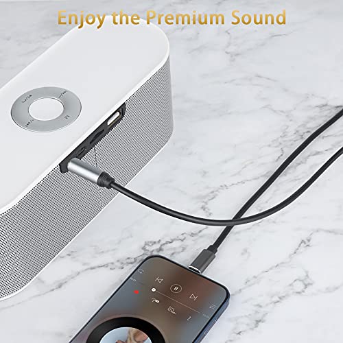 Lightning to 1/4 inch 6.35mm TRS Audio Stereo Cable for iPhone12/12 Pro/X/XS/XR/8/7/iPad/iPod, Amplifier, Speaker, Headphone, Mixer 6 FT