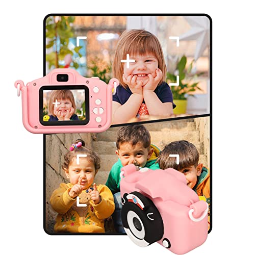 YEmirth Digital Camera for Kids, Kids Digital Camera Cute Lightweight 2in Screen Children Camera for Photo Video MP3 3β10 Years Old Kids(Pink-2)