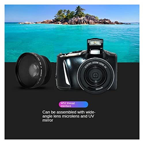 Camera 2.7K 48MP Micro Single Digital Camera 3.0 Inch High Definition Screen with Flash Camera and Video Recorder Camera Digital Camera (Size : with 16G)