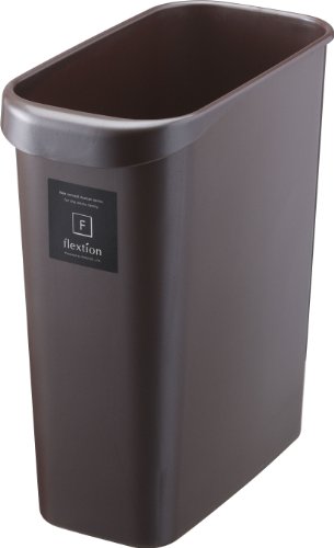 リス Squirrel Wastebasket Friction Square Pearl Chocolat Wastebasket 8L Made in Japan