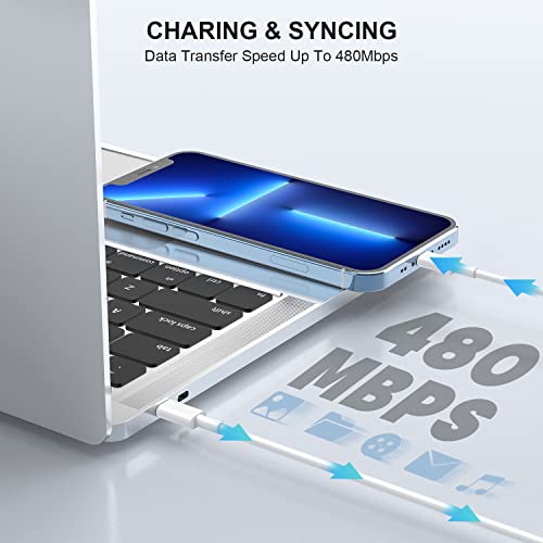 for iPhone Apple 13 12 14 Fast Charger Cable【Apple MFi Certified】20W USB C Wall Charger Plug and USBC to Lightning Cable Cord 6ft, Charging Block Power Adapter Cube Brick for iPhone 13/12 Pro/11,iPad