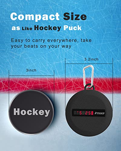 Inwa Portable Bluetooth Speaker, Bike Speaker with Speed Display, Wireless Speaker with 480 Mins Super Long of Playtime. Decent Sound, Compact Size and Loudness for Riding, Hiking, Showering, Golfing