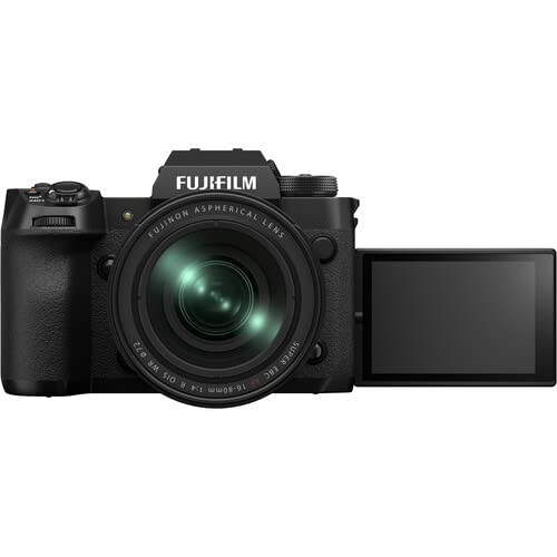 Fujifilm X-H2 Mirrorless Camera with XF16-80mm Lens - Black with Advanced Bundle, Promaster Rope Strap, Impulse Handy Case, Pixel Hurricane Blower, Handstrap & More