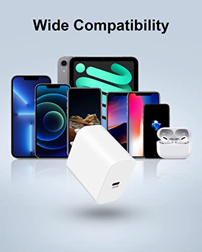 iPhone 14 13 12 11 Fast Charger 10FT [Apple MFi Certified], 2Pack 20W USB C Wall Charger Block Charging Box + 10 FT Long Cord USB-C to Lightning Cable for iPhone 14/Plus/13/12/11/Pro Max/Mini/XS iPad