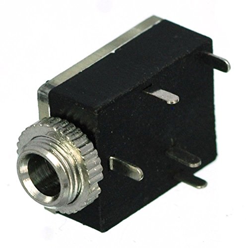 CESS 3.5mm 1/8 Inch Female Stereo TRS Balanced Socket with Switch - 3.5mm Stereo Socket (10 Pack)