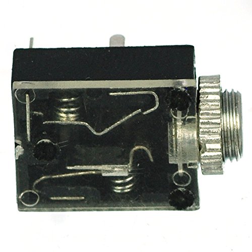 CESS 3.5mm 1/8 Inch Female Stereo TRS Balanced Socket with Switch - 3.5mm Stereo Socket (10 Pack)
