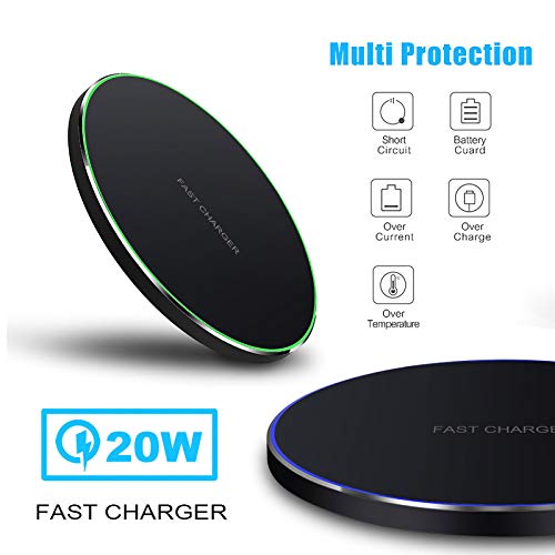 Fast Wireless Charger,20W Max Wireless Charging Pad Compatible with iPhone 14/14 Plus/14 Pro/14 Pro Max/13/12/11/X/8,AirPods;FDGAO Wireless Charge Mat for Samsung Galaxy S22/S20/Galaxy Buds