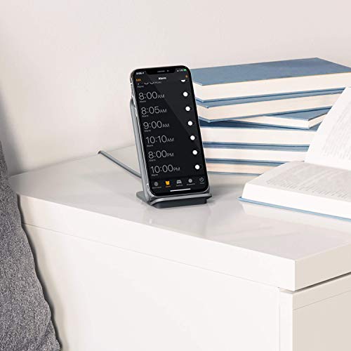 iOttie Ion Wireless Fast Charging Stand, Qi-Certified Charger 7.5W for IPhone XS Max R 8 Plus 10W for Samsung S9 Note 9, Includes USB C Cable & AC Adapter, Ash