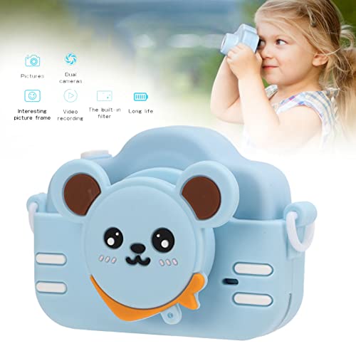 ciciglow Kids Camera, 2 inch Touch Screen Removable Silicone Sleeve for 3 to 12 Years Old Boys and Girls Birthday(Blue)