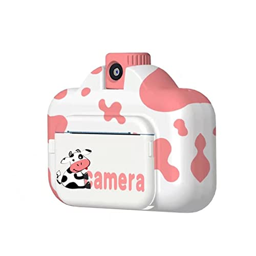 Mini Pocket Printer, Fmystery Gifts for Kids, Portable Printer 2.4-Inch High-Definition Screen, 1200 MAh Battery, Children's Digital Video Camera, Support Photo, Video and Printing (Pink)