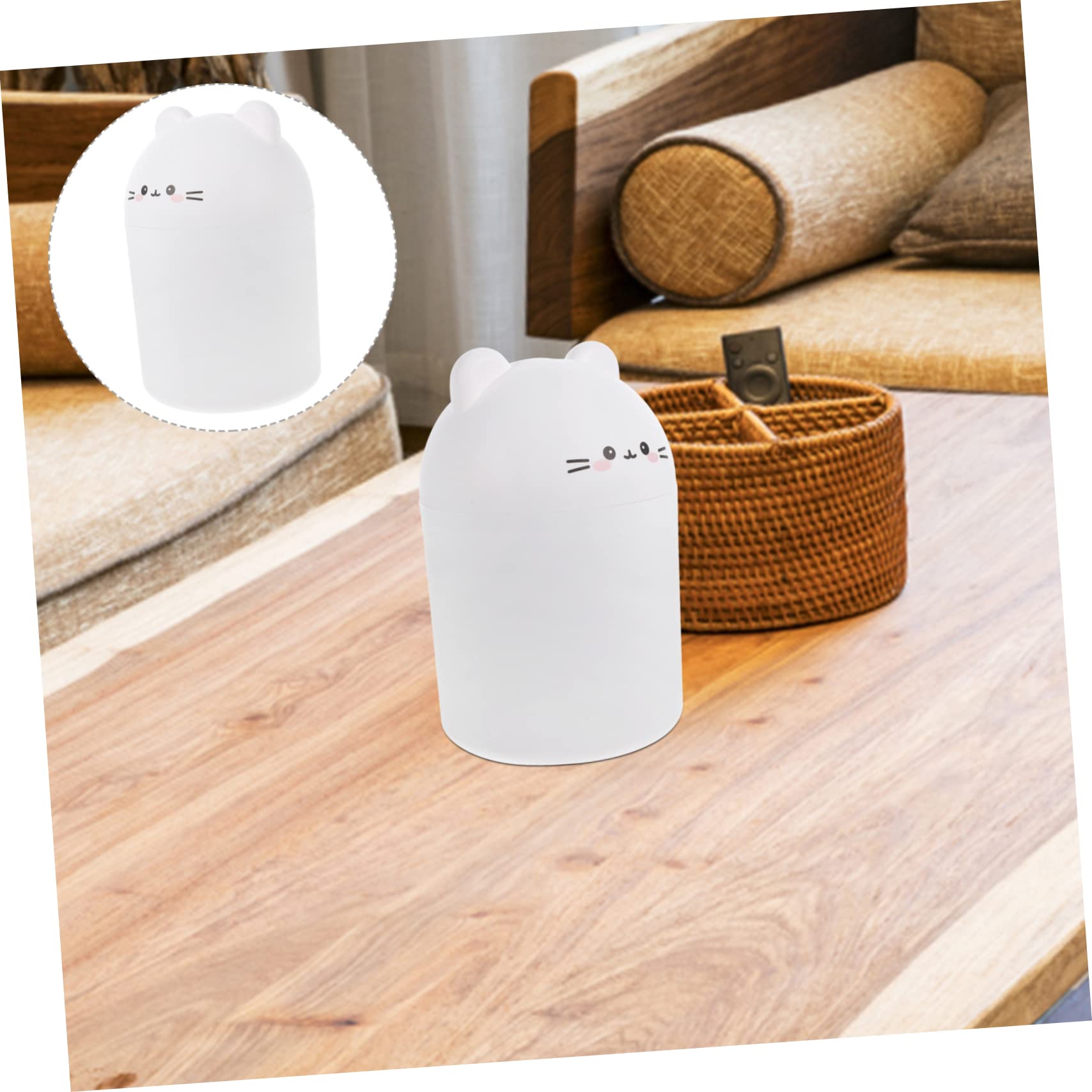 NOLITOY 2pcs Desktop Trash Can Daily Use Trash Bucket Household Trash Bucket Study Garbage Can Daily Use Garbage Can Wear-Resistant Trash Bucket Office Trash Bucket Convenient Trash Bin