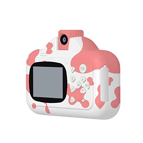 Mini Pocket Printer, Fmystery Gifts for Kids, Portable Printer 2.4-Inch High-Definition Screen, 1200 MAh Battery, Children's Digital Video Camera, Support Photo, Video and Printing (Pink)