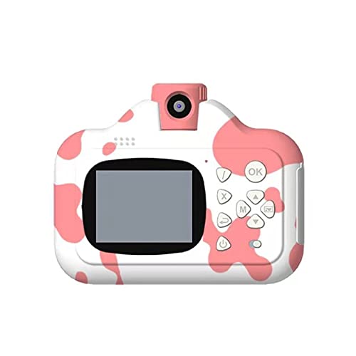 Mini Pocket Printer, Fmystery Gifts for Kids, Portable Printer 2.4-Inch High-Definition Screen, 1200 MAh Battery, Children's Digital Video Camera, Support Photo, Video and Printing (Pink)