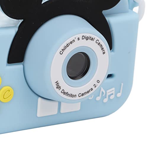 01 02 015 Kids Cartoon Camera Toy, ABS Kids Photo Video Camera 2 Inch Screen for Gifts(Sky Blue)