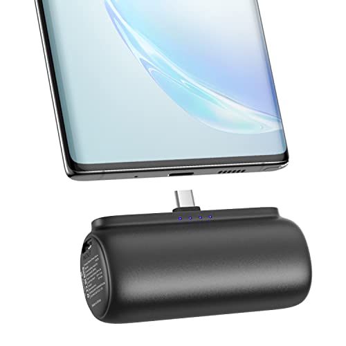 USB C Portable Charger Power Bank 5500mAh, 18W PD Type-C Fast Charging Portable Phone Charger for Samsung Galaxy S23 S22 S10, Note 20, Moto G8, Google Pixel, LG, Nintendo Switch, Android Phones-Black