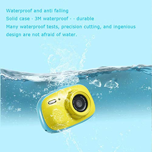 LKYBOA Child Camera -Kids Camera for Girls Gifts, Screen Shockproof Selfie Toy Camera with Flashlight,Mini (Color : Blue)