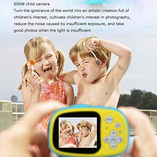 LKYBOA Child Camera -Kids Camera for Girls Gifts, Screen Shockproof Selfie Toy Camera with Flashlight,Mini (Color : Blue)