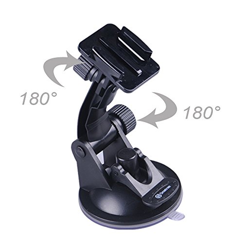 Smatree Suction Cup Mount Compatible for GoPro MAX / GoPro Hero 9/8/7/6/5/4/3+/3/Session/GOPRO HERO 2018/DJI OSMO Action Camera