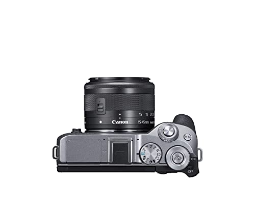 Canon EOS M6 Mark II Mirrorless Camera with EF-M 15-45mm Lens 612C011