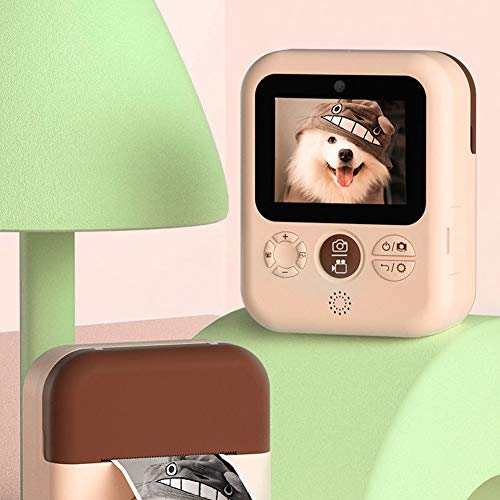 Shanrya Cartoon Children Camera, Children Print Camera, Cartoon Creativity Outdoor for Children Birthday Gift Home
