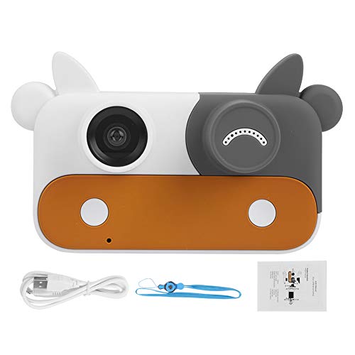 Worii 400Mah Battery Strong Endurance Capacity Mini Children Camera 9 Kinds Special Effects Cow Children Camera Fun Camera Specially Designed for Children Good Gifts(Brown)