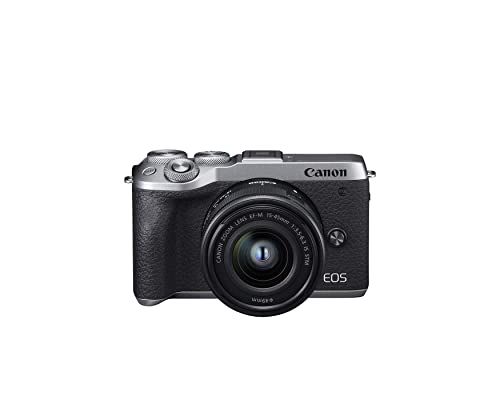 Canon EOS M6 Mark II Mirrorless Camera with EF-M 15-45mm Lens 612C011