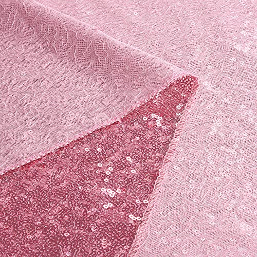 Sequin Backdrop 4 Packs 2ftx8ft Glitter Blush Pink Party Backdrop Curtain Wedding Ceremony Birthday Backdrop Background Decoration