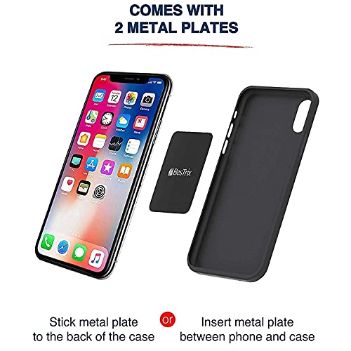 Bestrix Magnetic Phone Car Holder Air Vent | Super Strong Magnet Car Cell Phone Mount - Luxury Design Fits All Smartphones - iPhone 11/11 Pro/Xs/XS Max / 8/7 / 6, Google Pixel, Samsung Galaxy & More