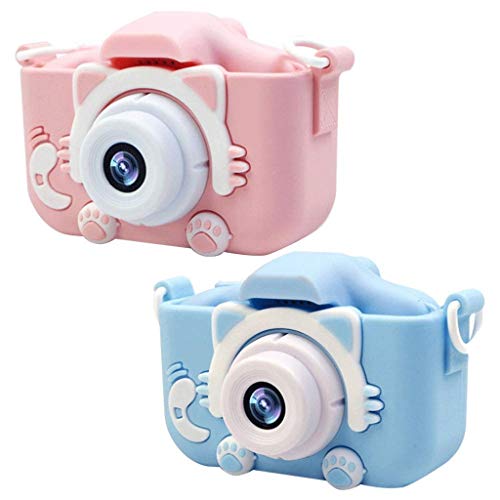 LKYBOA Kids Camera Toys for 3-12 Year Old, Children's Digital Camera 2Inch Touch Screen Games Camera Video (Color : A)