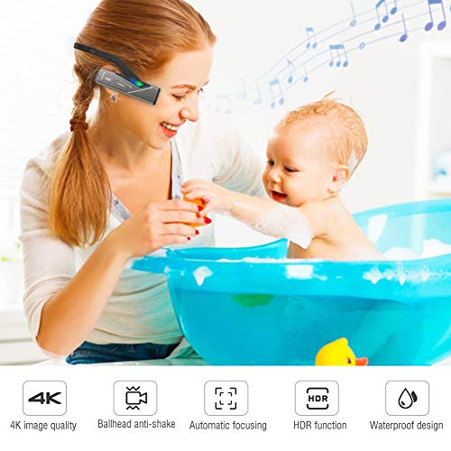 Jeanoko Digital Sports Camera, High Capacity 4K 60FPS IP65 Waterproof Digital Camera with Storage Bag for Photography(Standard)