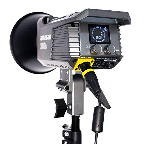 Aputure Amaran 200x Bi-Color 2700-6500k LED Video Light, CRI 95+ TLCI 96+, 200w DC/AC Power Supply, APP Control Continuous Studio LED Light for Portrait,Studio,Interview and Filming