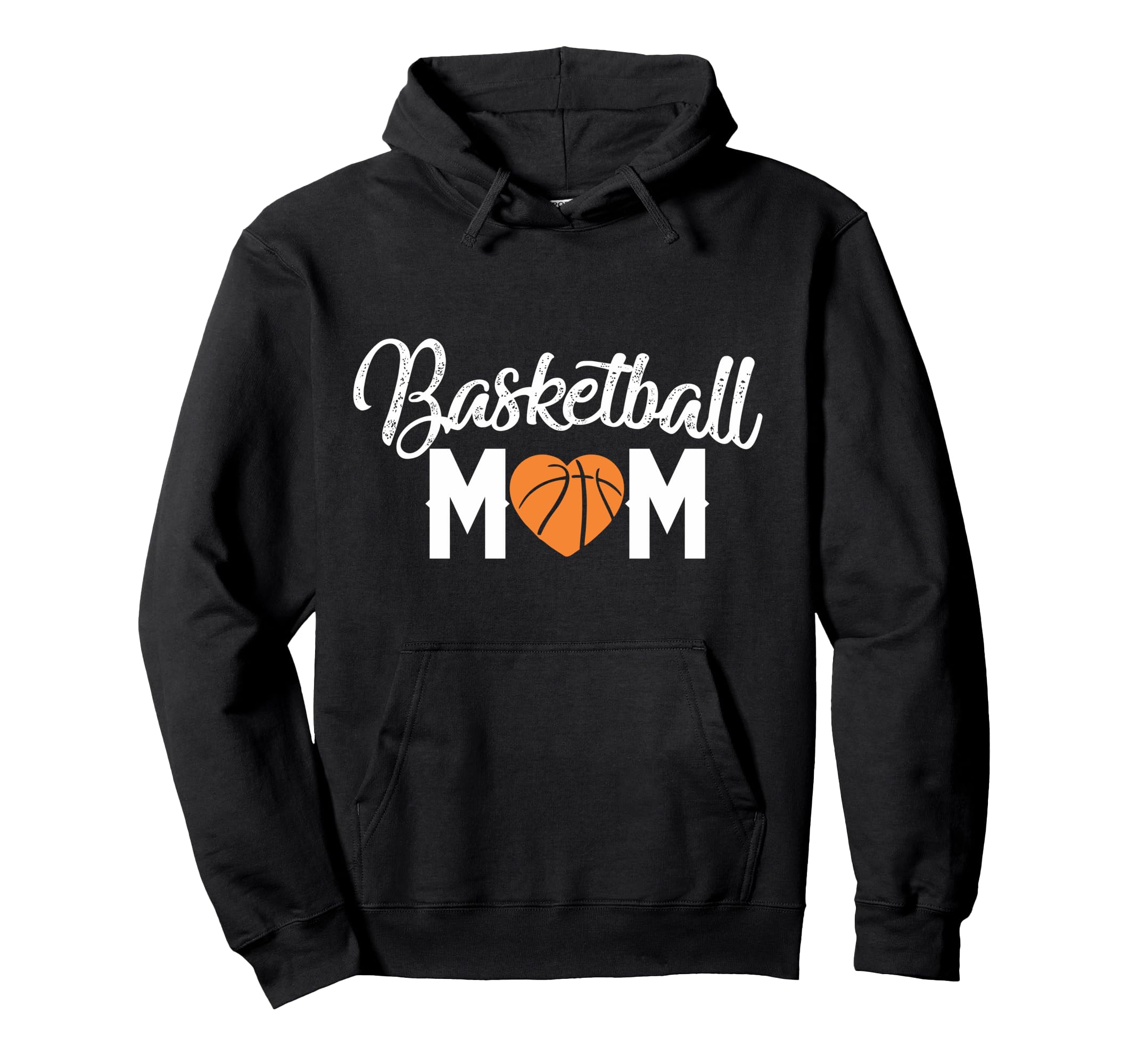 Basketball Mom cute funny heart mothers gift for women Pullover Hoodie