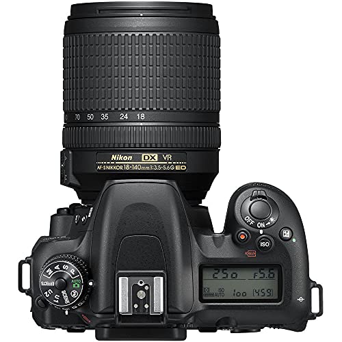 Nikon D7500 20.9MP DSLR Digital Camera with 18-140mm VR Lens (1582) Deluxe Bundle Kit -Includes- Sandisk 64GB SD Card + Large Camera Bag + Filter Kit + Spare Battery + Telephoto Lens + More