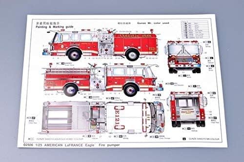 Trumpeter 1/25 2002 American Lafrance Eagle Fire Pumper Truck Model Kit (TSM-2506)
