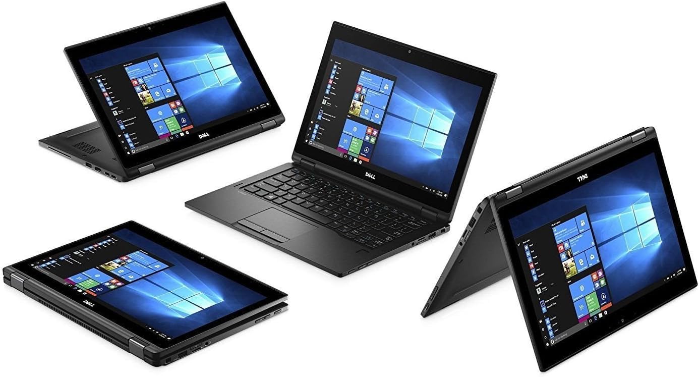 Dell Latitude 12 5000 5289 2-IN-1 Business Laptop - 12.5" Gorilla Glass TouchScreen FHD (1920x1080), Intel Core i5-7300U, 256GB SSD, 8GB RAM, Backlit Keys, NFC, Windows 10 Pro (Renewed)
