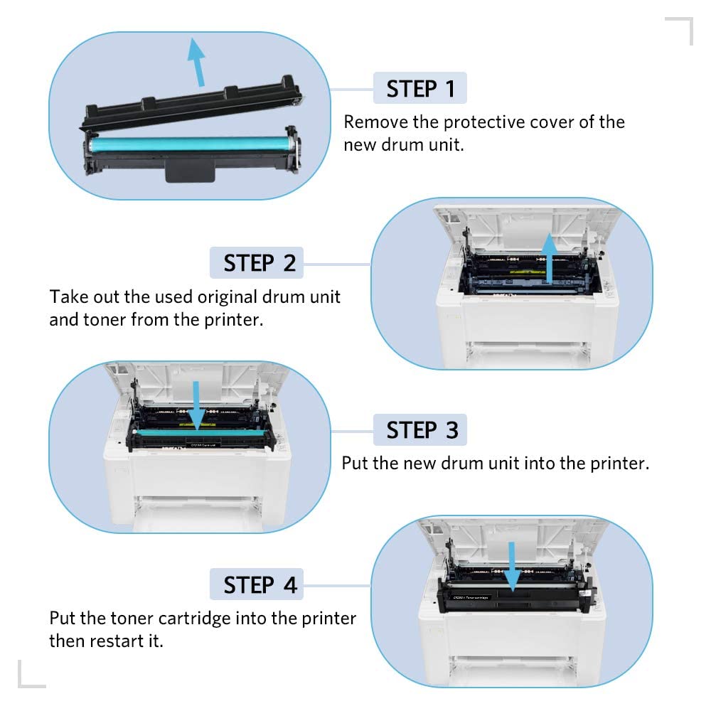 MxVol Compatible Drum Unit Replacement for HP 19A CF219A Imaging Drum, Yields Up to 12,000 Pages use for HP Laserjet Pro M102w M130fw M130nw M130fn M102 M130 Printer, Black 1-Pack
