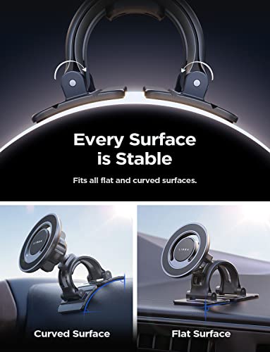 LISEN Fits MagSafe Car Mount for iPhone Strong Magnetic Phone Holder for Car Vent Dashboard HandsFree iPhone Car Mount Holder Car Accessories for MagSafe iPhone 14 Pro Plus 12/13 All Phones Tablets